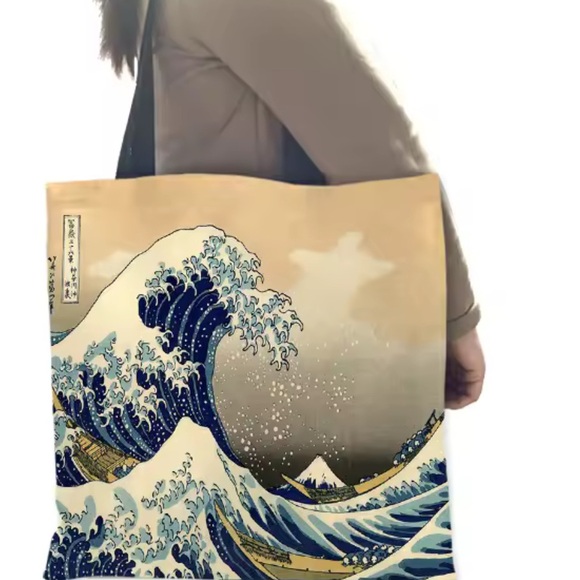 Bags | Great Wave Tote Bag | Poshmark